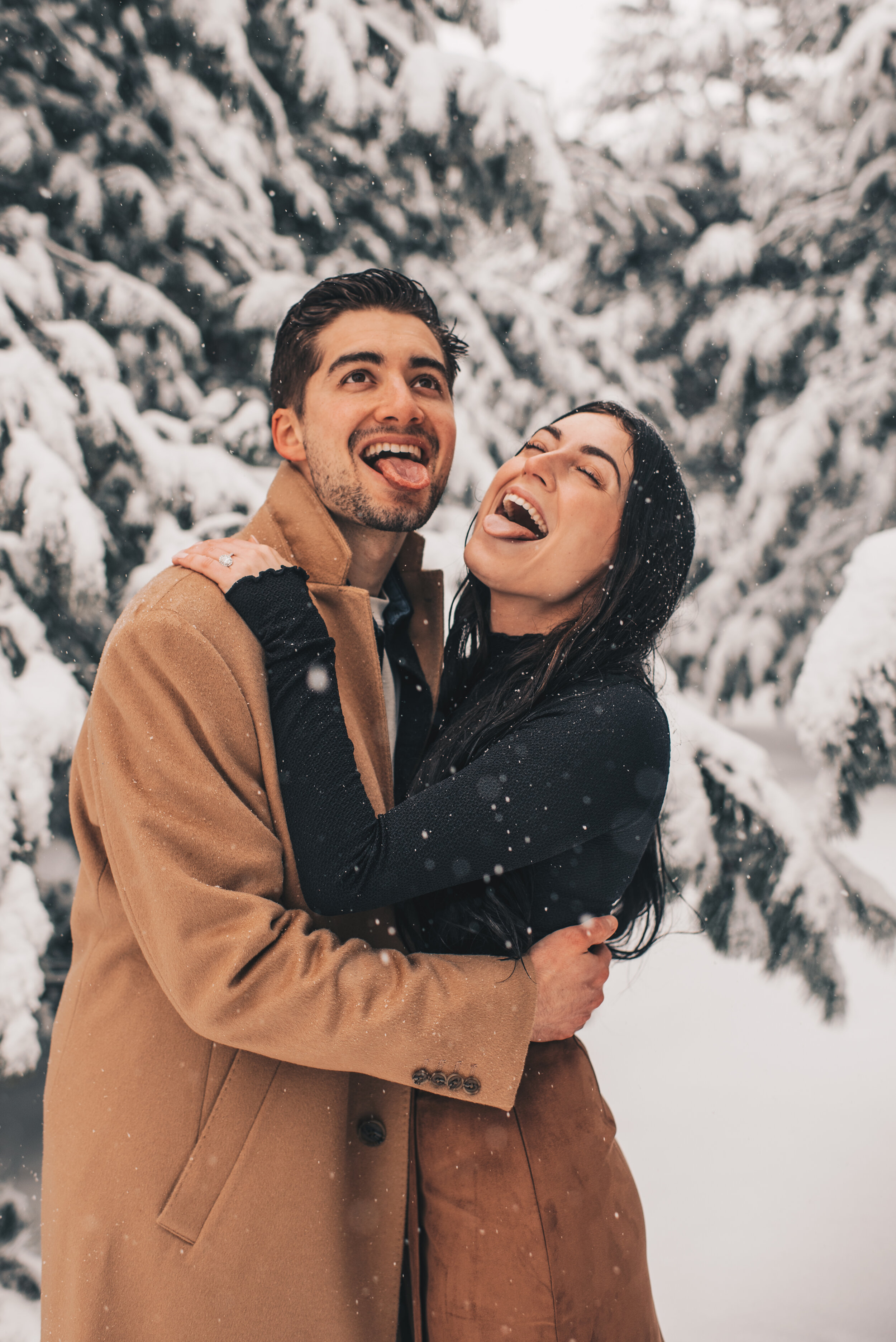 Winter Engagement Session in the Snow // South Bend, IN // Anthony ...