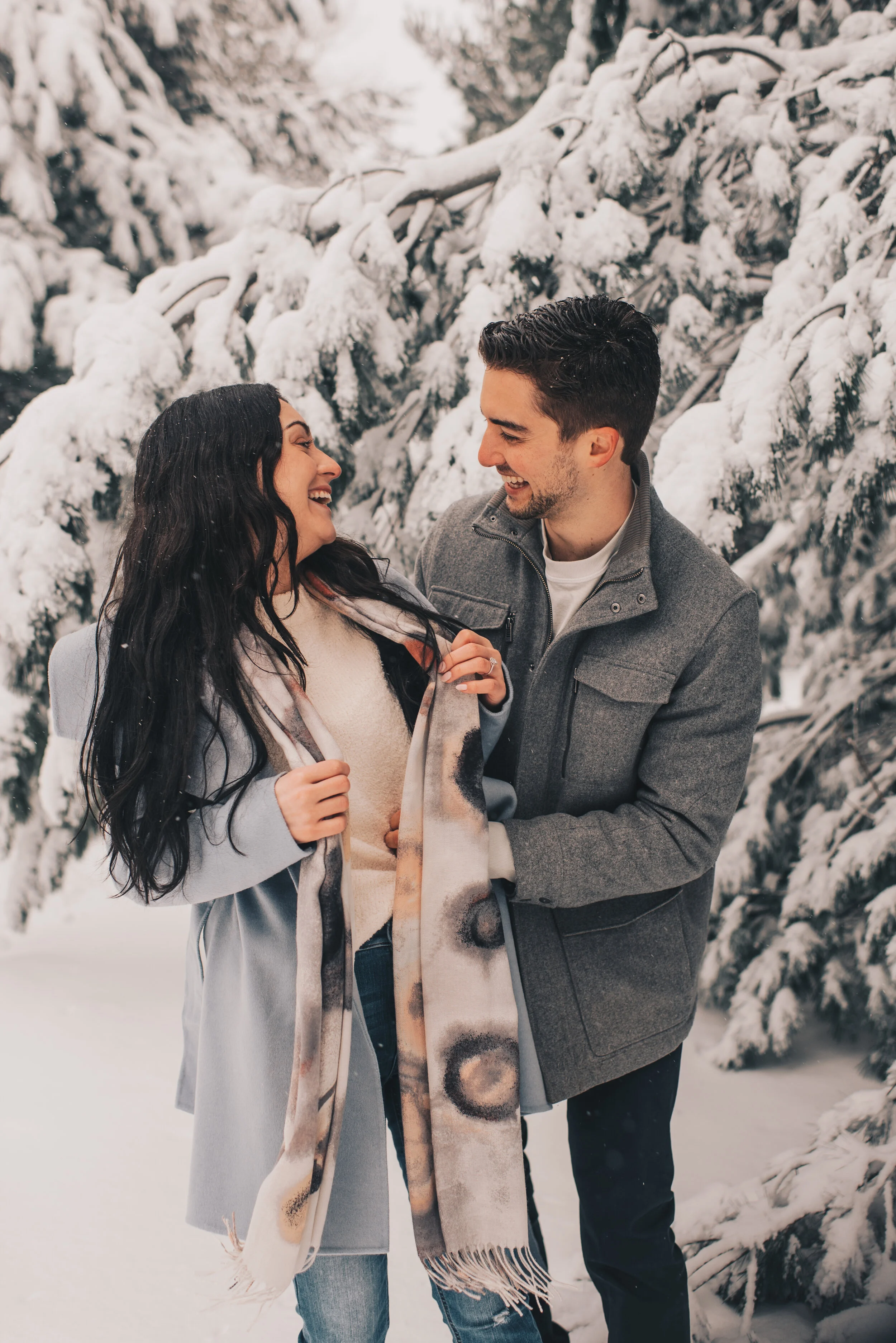 Winter Engagement Session in the Snow // South Bend, IN // Anthony ...