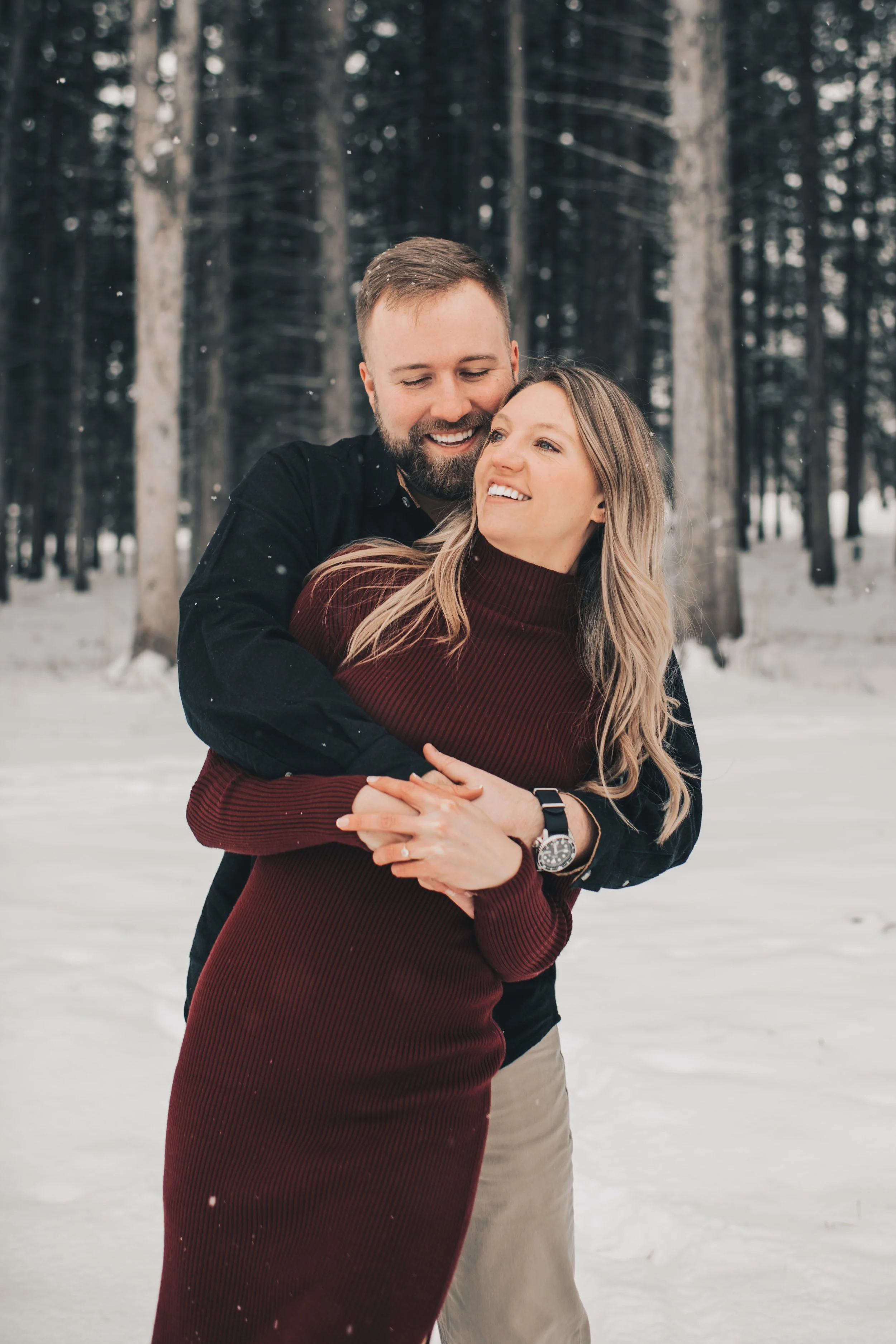 Winter Engagement Photos at the Morton Arboretum // Lisle, IL // Bryant ...