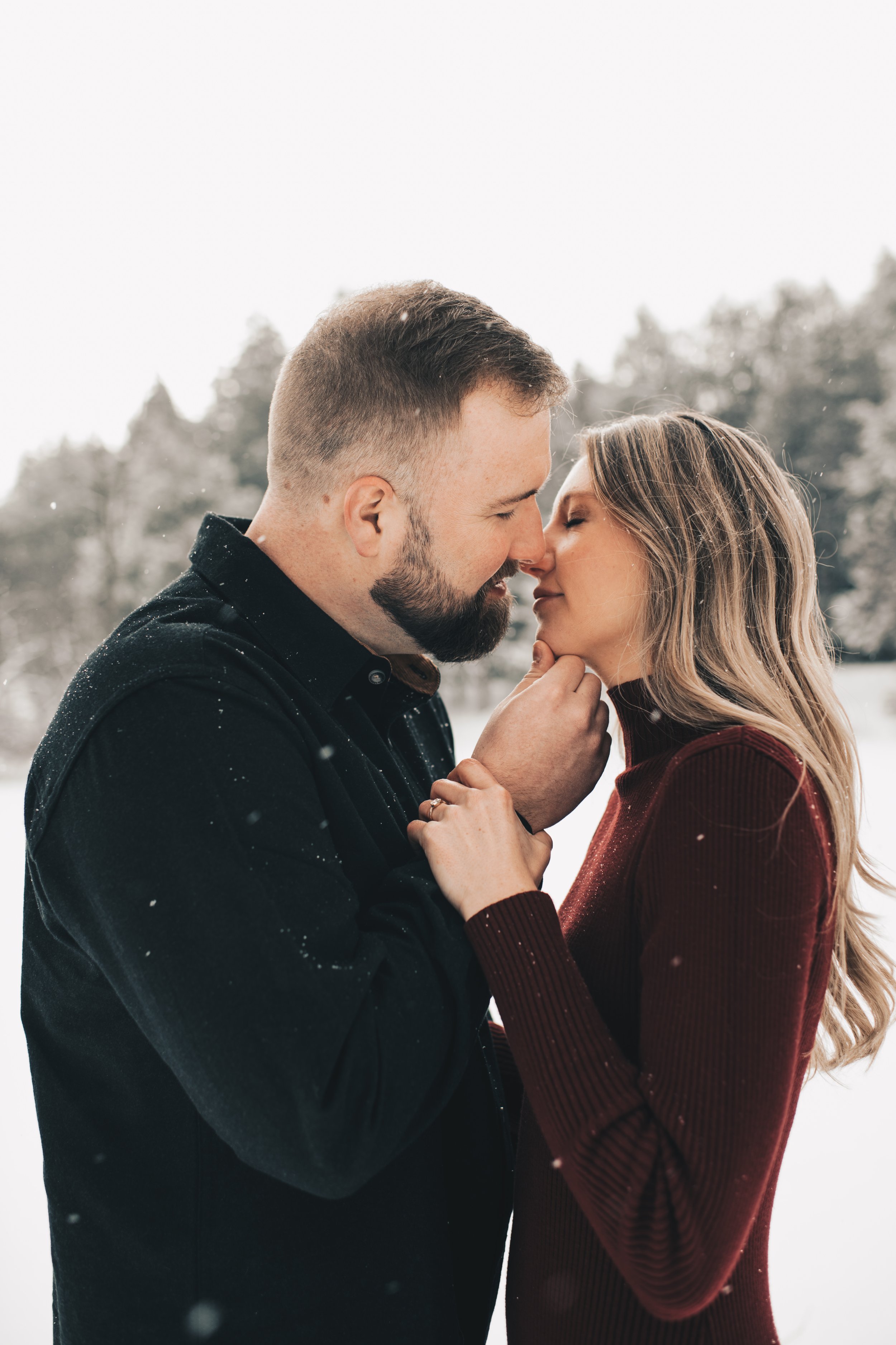 Winter Engagement Photos at the Morton Arboretum // Lisle, IL // Bryant ...