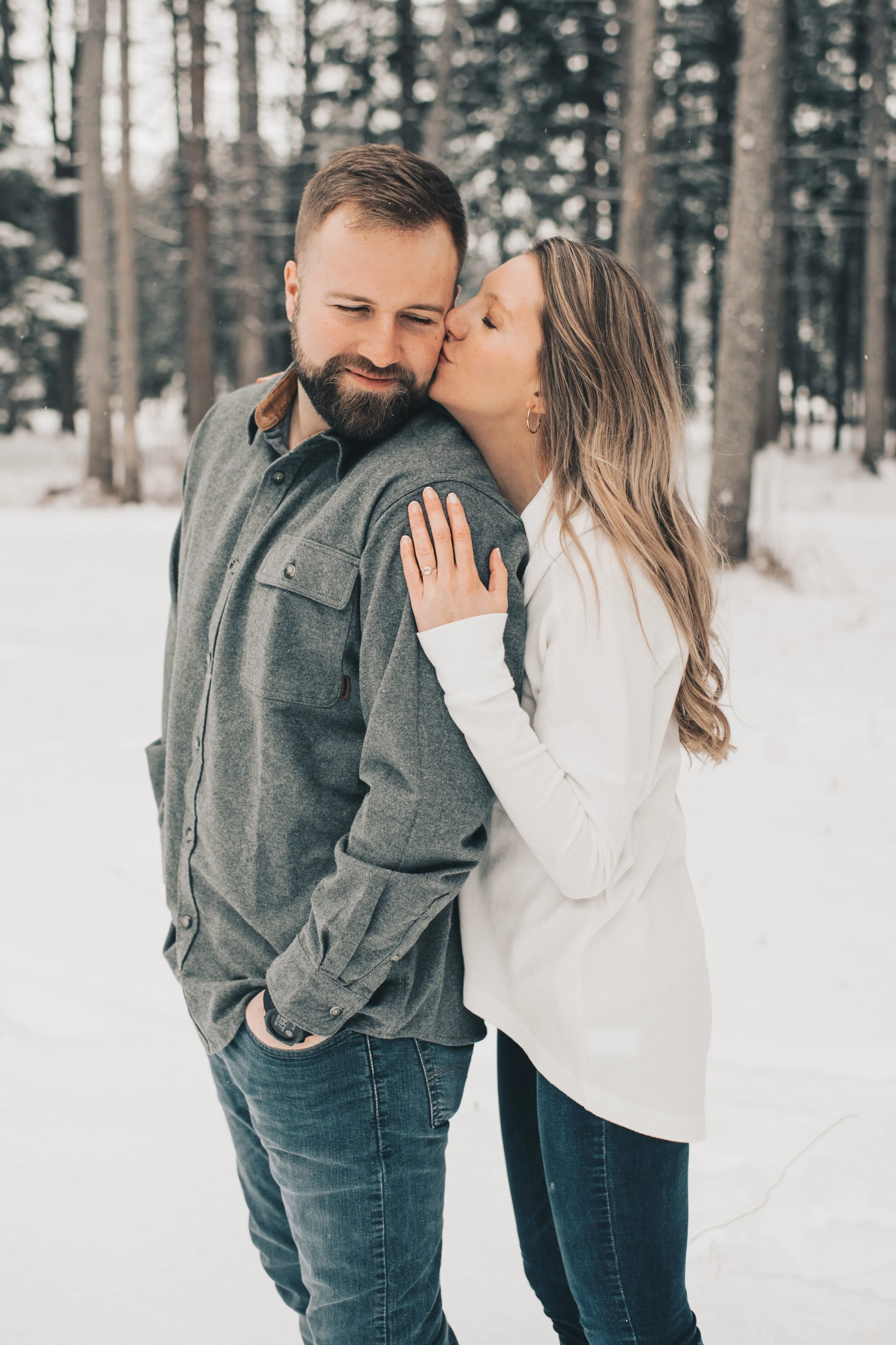 Winter Engagement Photos at the Morton Arboretum // Lisle, IL // Bryant ...