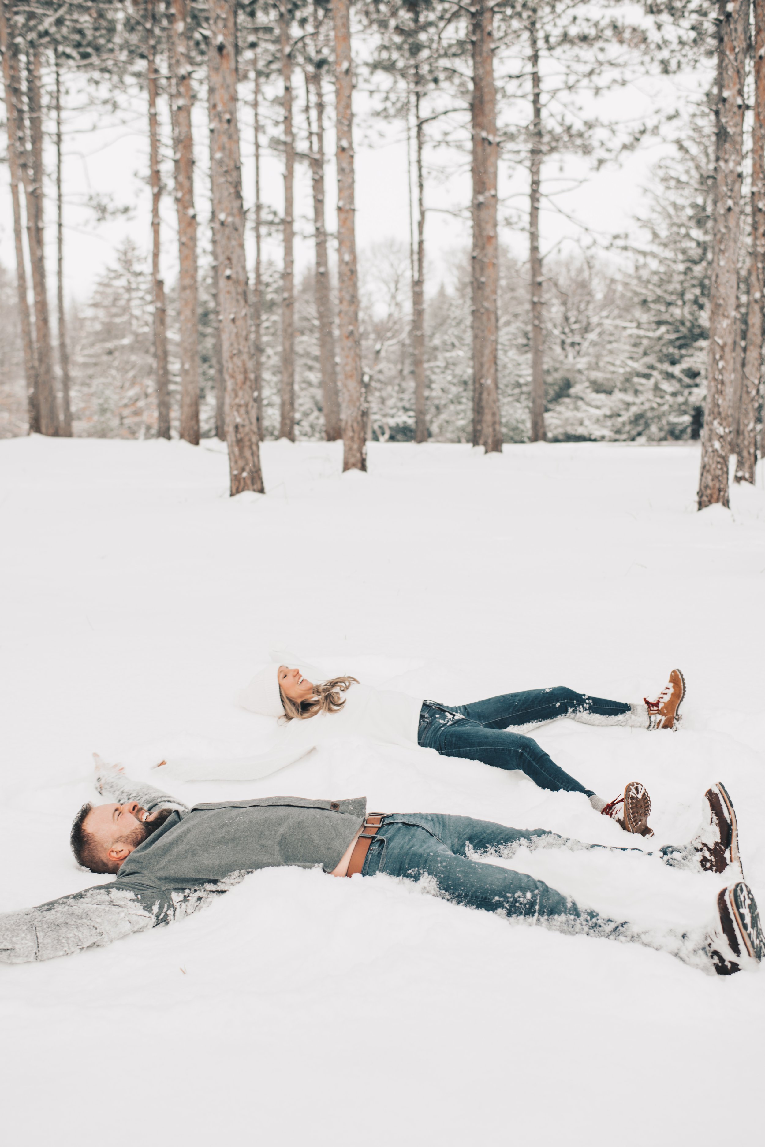 Winter Engagement Photos at the Morton Arboretum // Lisle, IL // Bryant ...