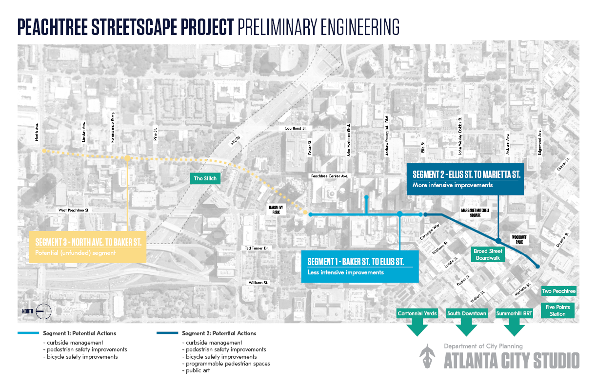 Peachtree Street Streetscape — Atlanta City Studio