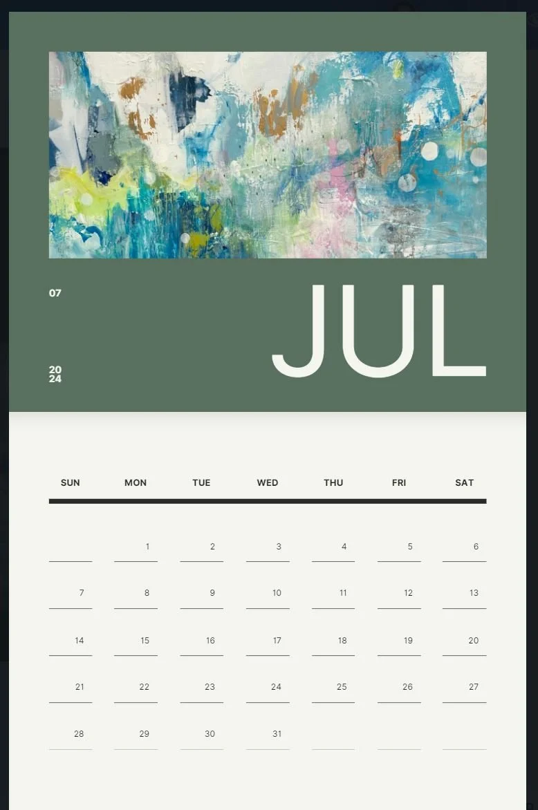Calendar — Robin Maria Pedrero