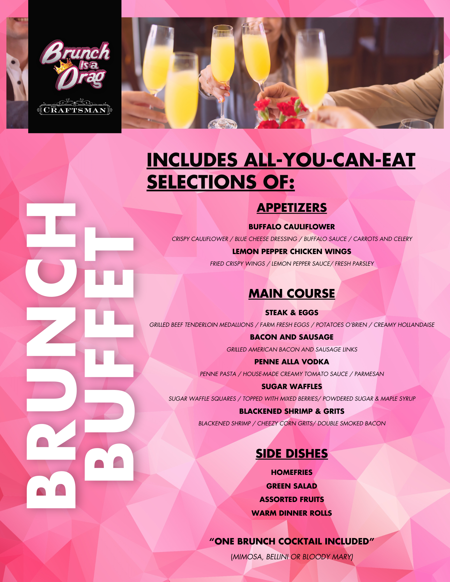 Brunch is a Drag at The Craftsman - 07/19/25 — Drag Queen Entertainment
