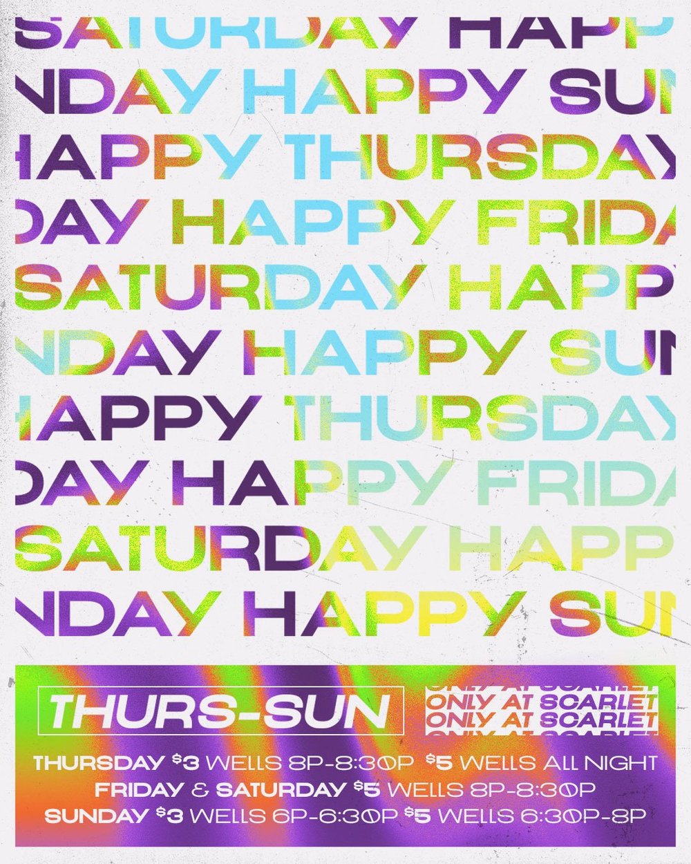 Scarlet Bar Chicago Specials — Scarlet Bar