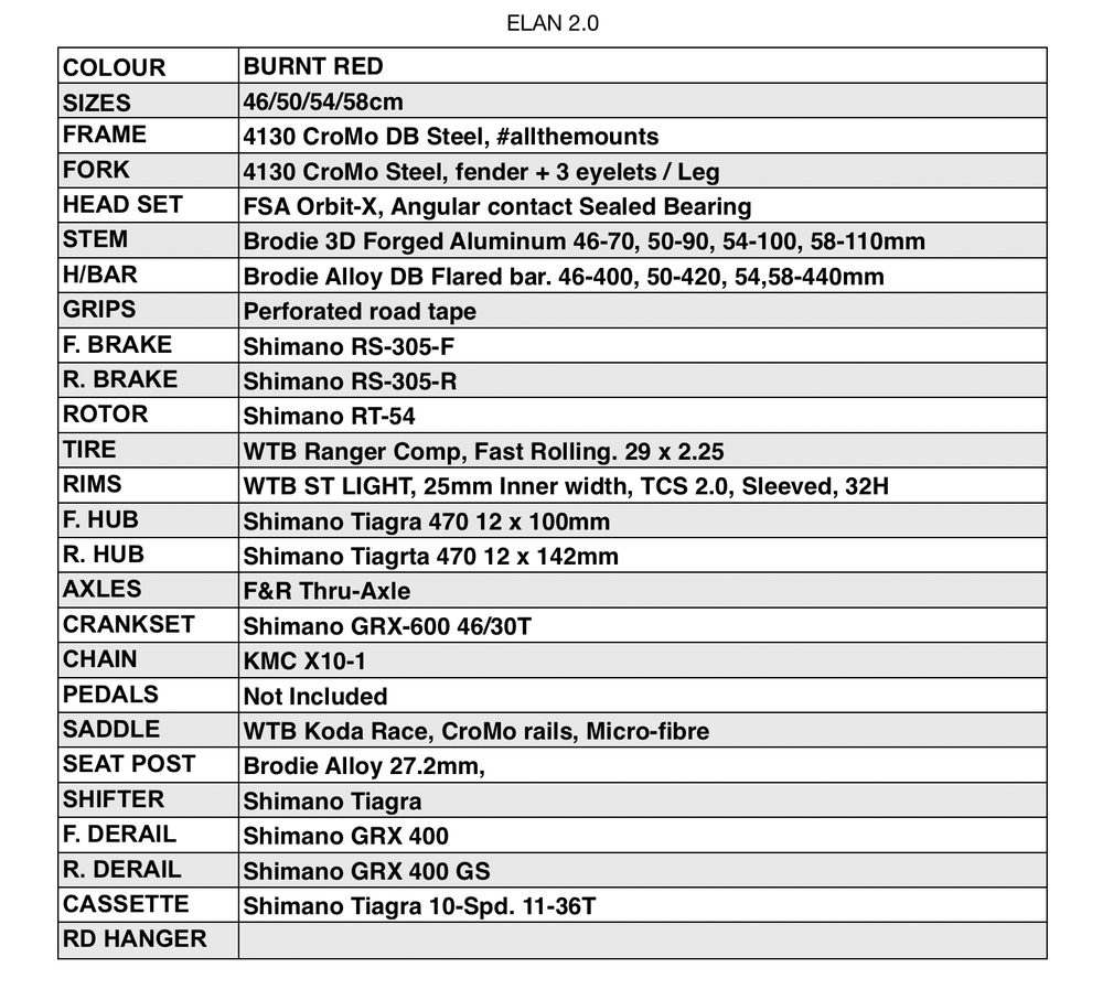 Elan 2.0 — Brodie Bicycles