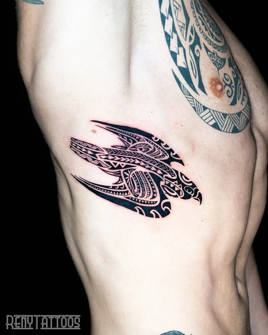 Falcon Tribal Tattoo