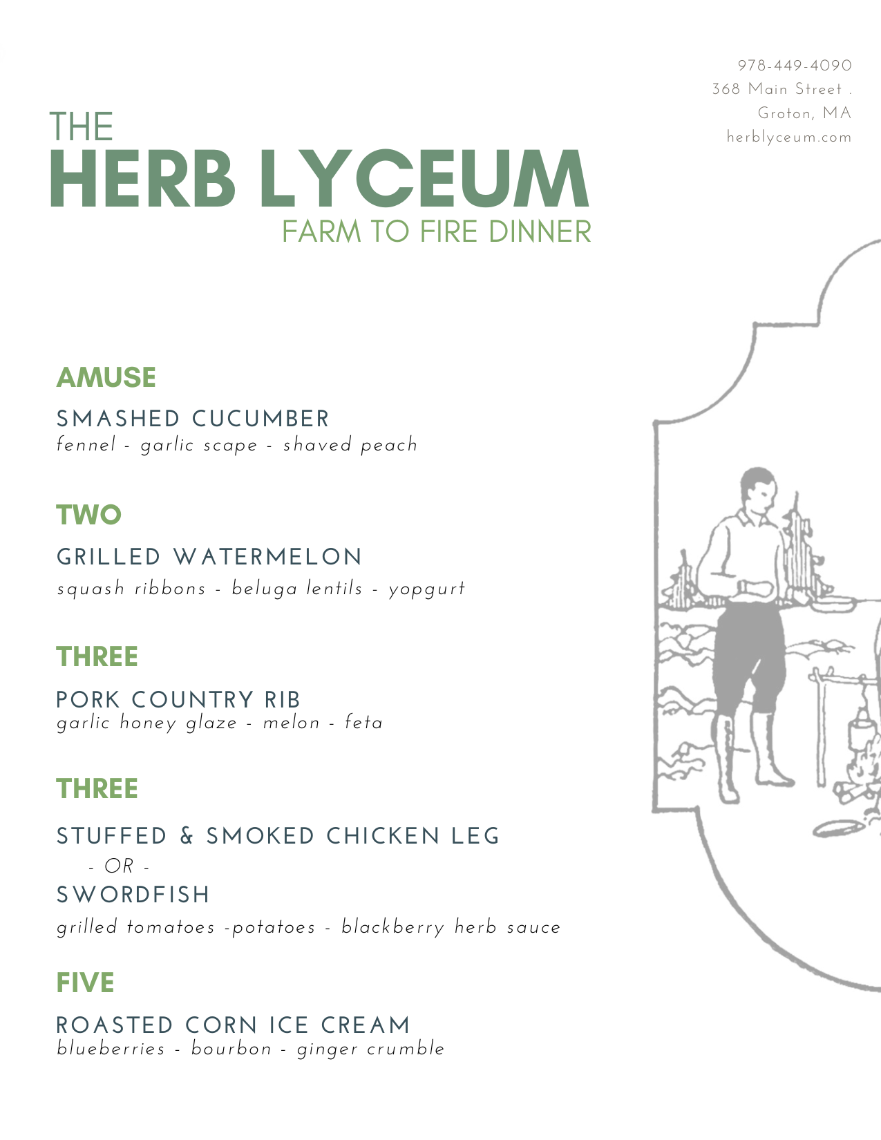 Farm To Fire Dinner — The Herb Lyceum