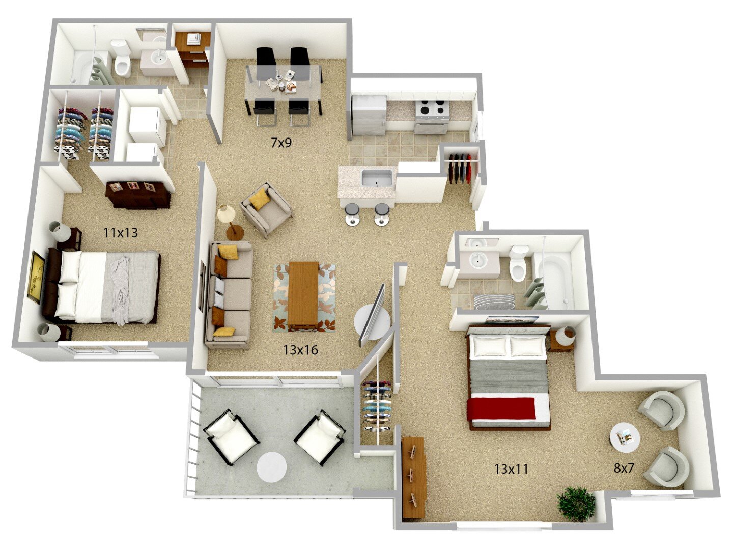 Floor Plans — One Central Apartment Homes