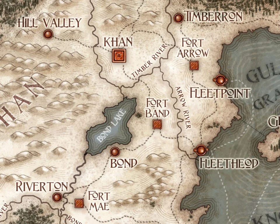 The World of Terra: Campaign Poster Map — Jared Blando
