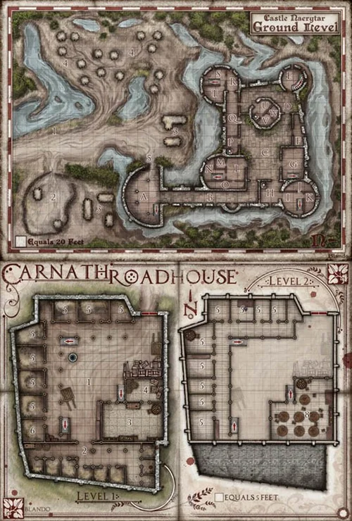 The Rise of Tiamat - Map Prints Bundle: 5th Edition DnD — Jared Blando