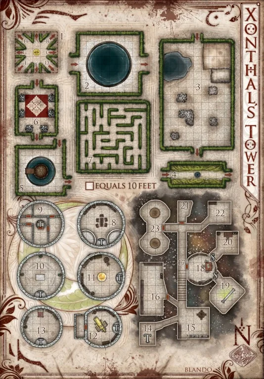 Xonthal Tower (DM & Player Versions) — Jared Blando