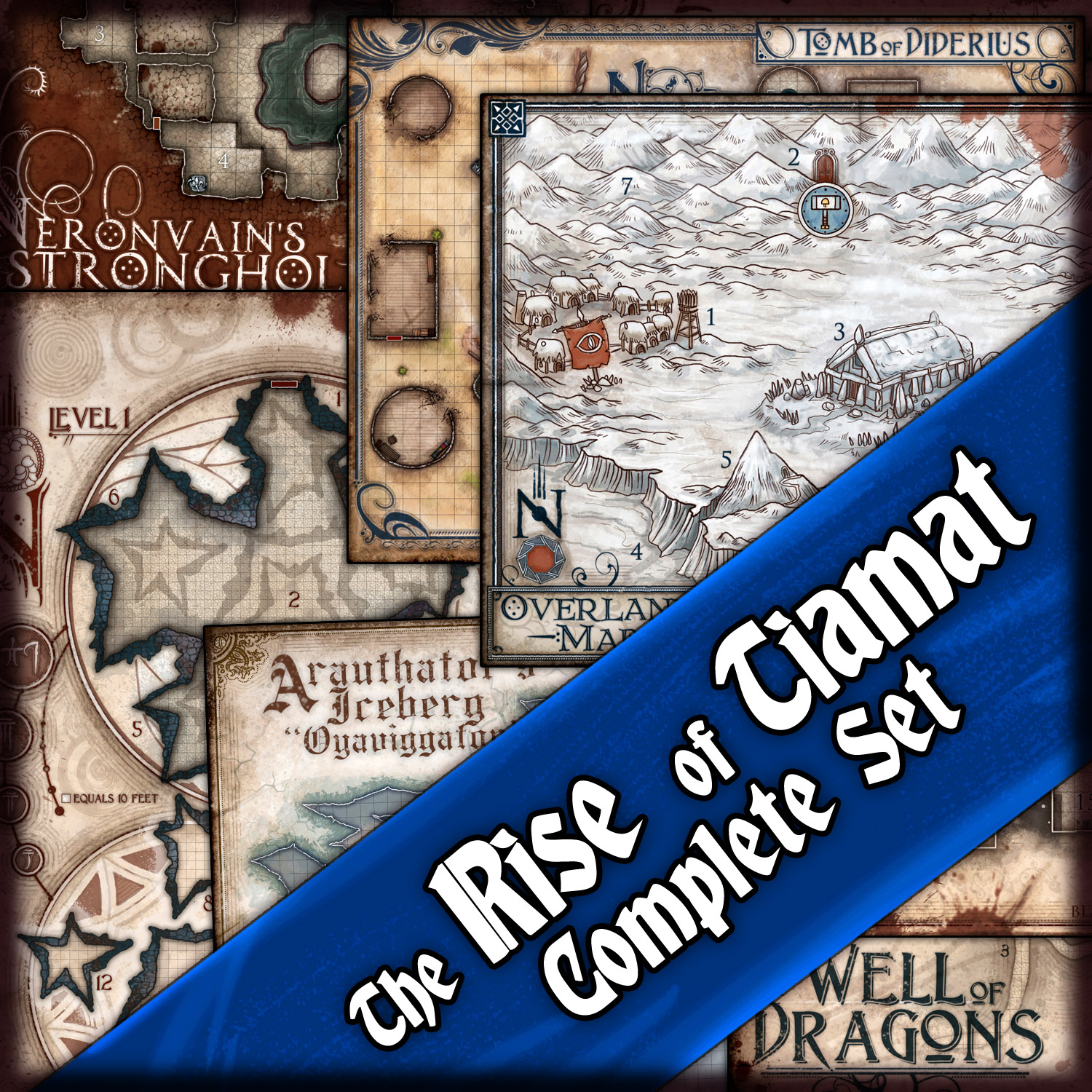The Rise of Tiamat: Complete Map Bundle — Jared Blando