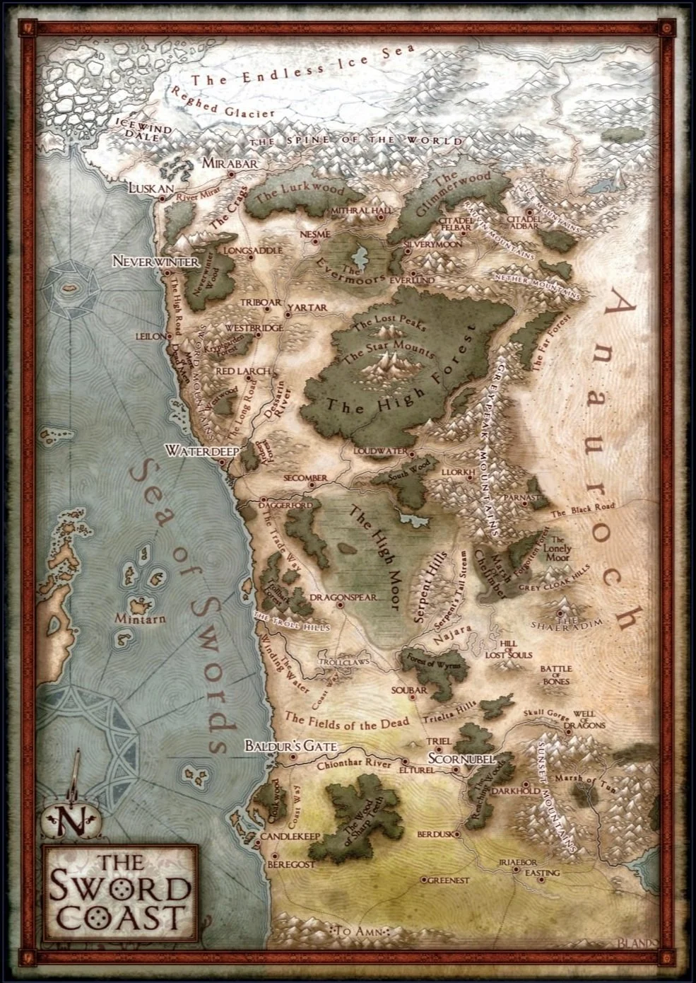 The Sword Coast (Canvas Print) — Jared Blando