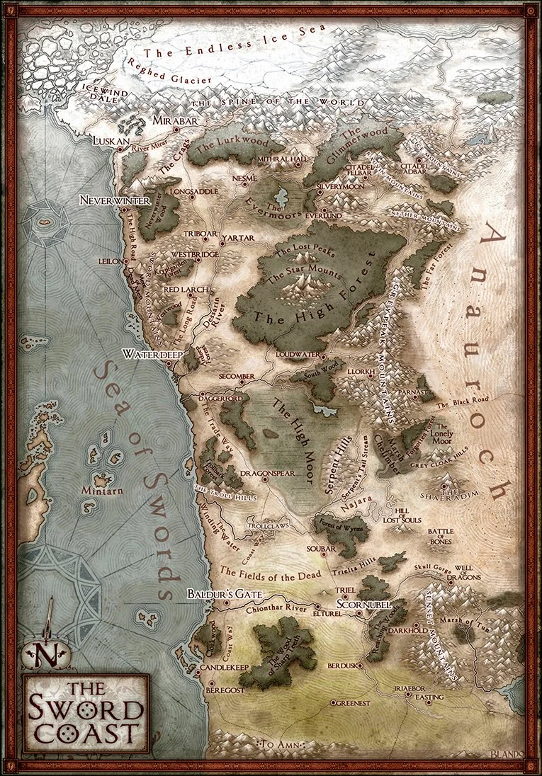 The Sword Coast (Canvas Print) — Jared Blando