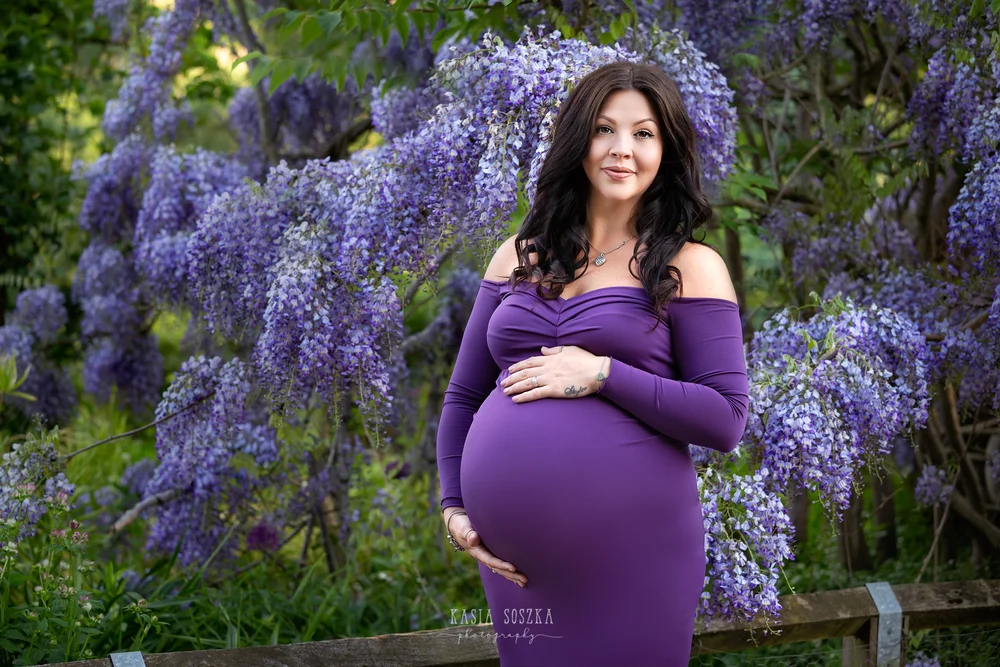 Natalie's lilac maternity session — Kasia Soszka Photography