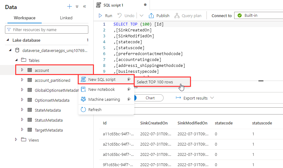 Azure Synapse Link for Dataverse — Taygan