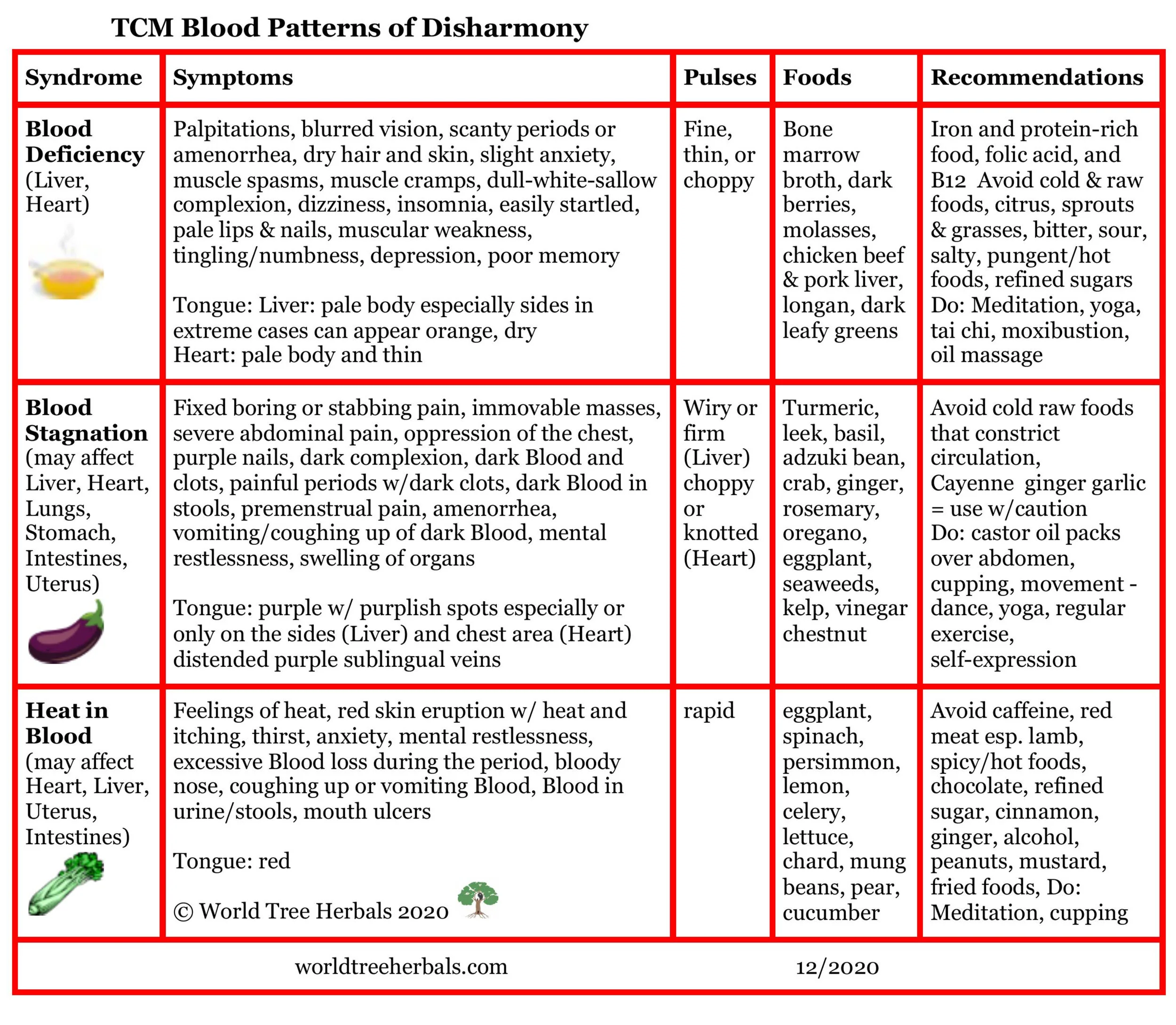 World Tree Herbals®-TCM Blood Patterns of Disharmony