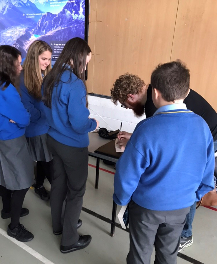 Dave Rudden, Author visits KCS — KCS, Kinsale