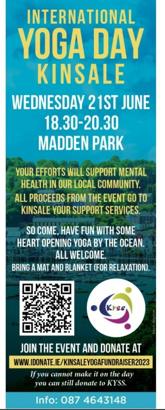 Kinsale International Yoga Day Wednesday 21st of June — KCS, Kinsale