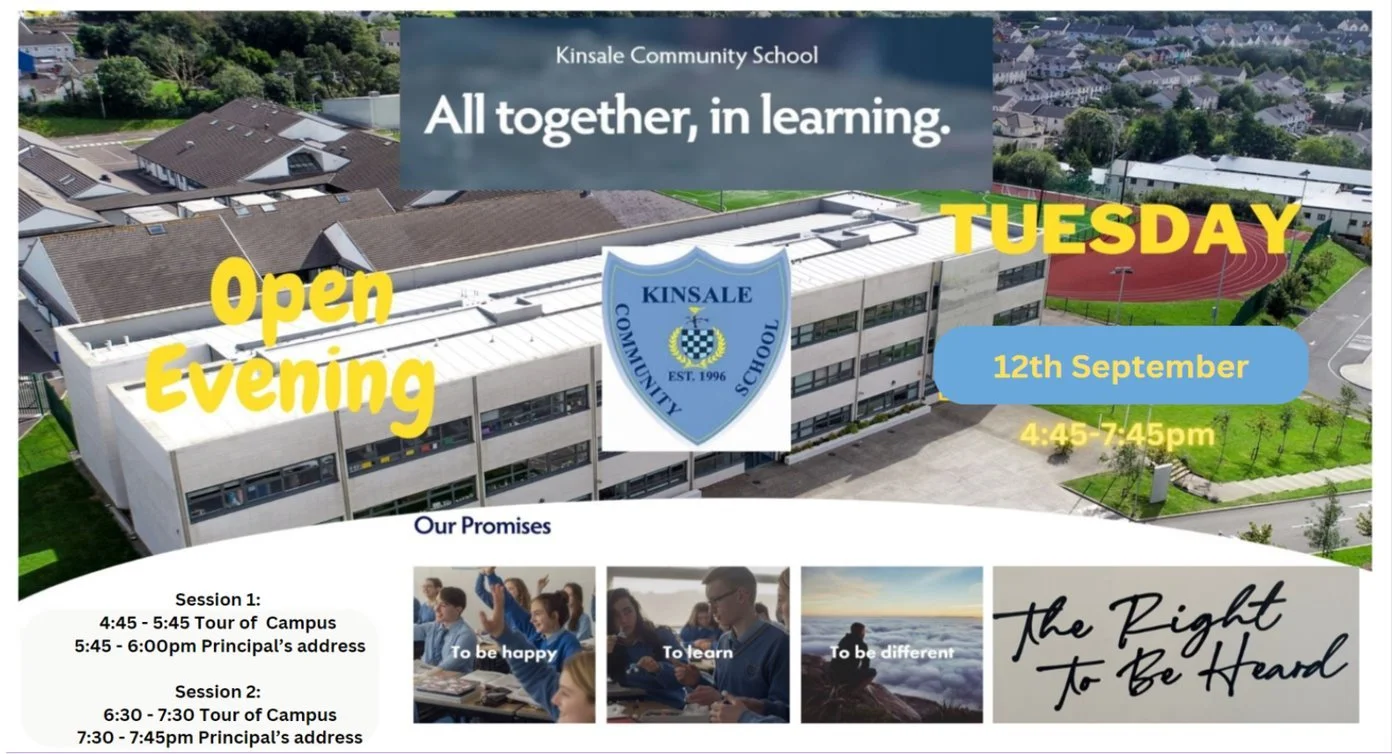 Open Night Reminder — KCS, Kinsale