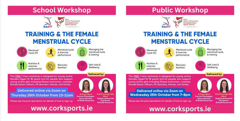 TRAINING & THE FEMALE MENSTRUAL CYCLE WORKSHOP — KCS, Kinsale