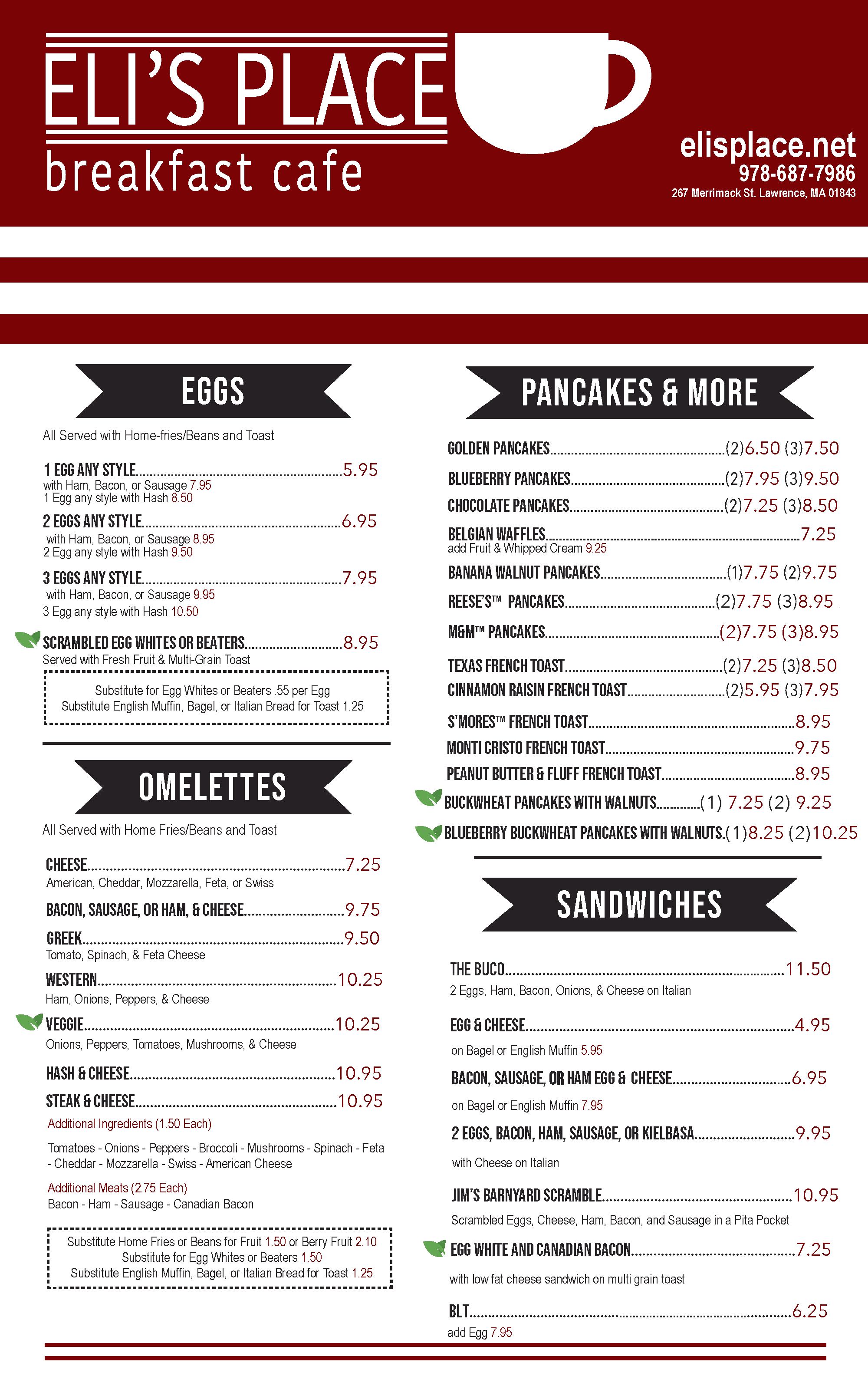 Eli's Place Breakfast Diner