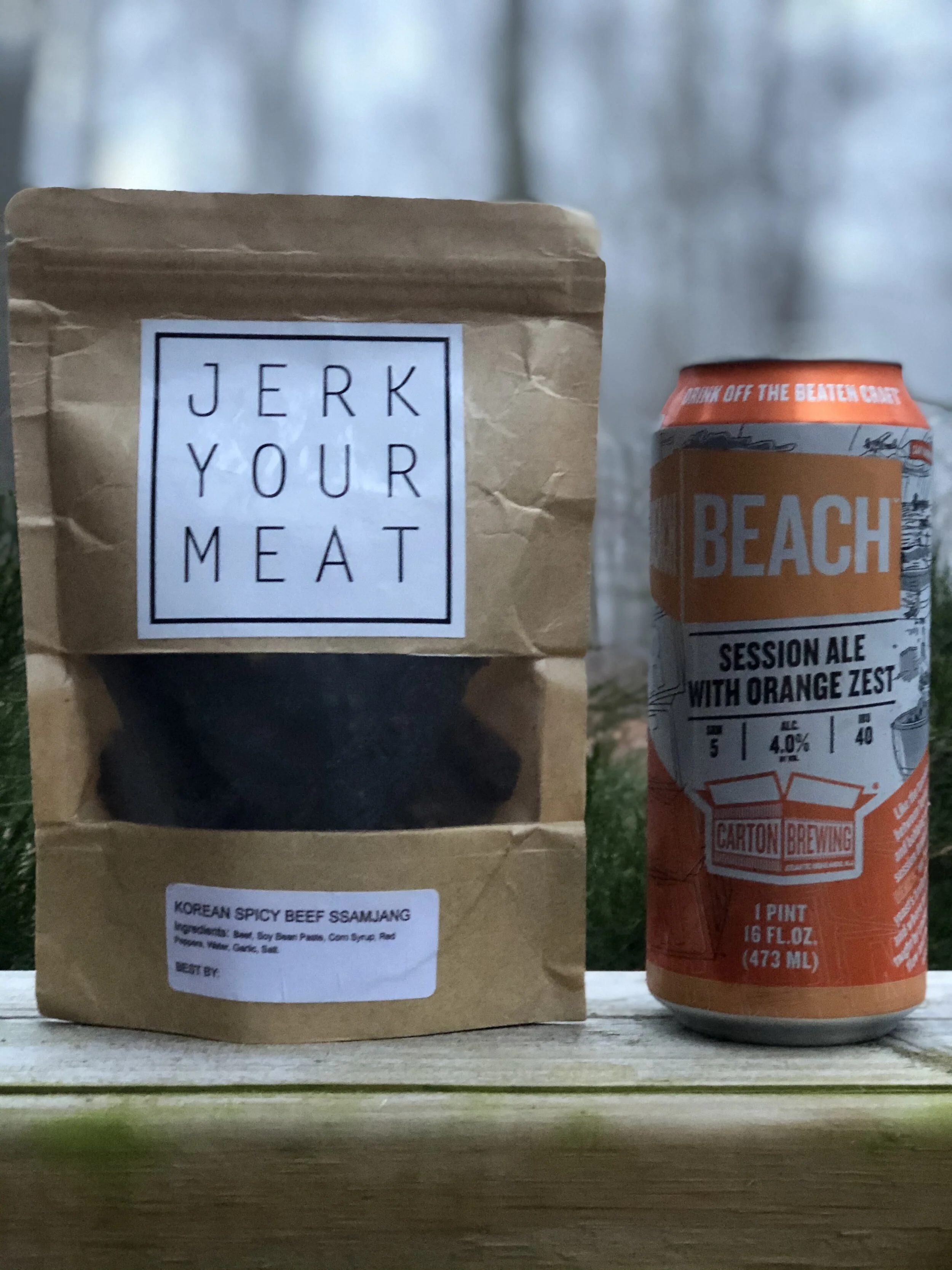 Carton Brewing Co. Beach Sessions Ale with Orange Zest — J E R K Y O U ...