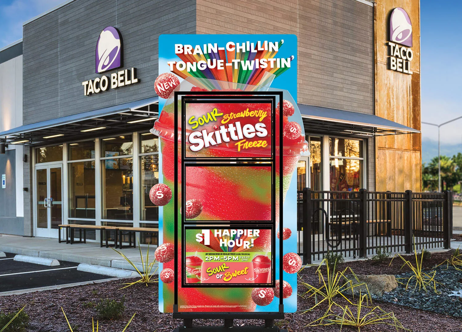 Blue Raspberry Skittles Advertisements