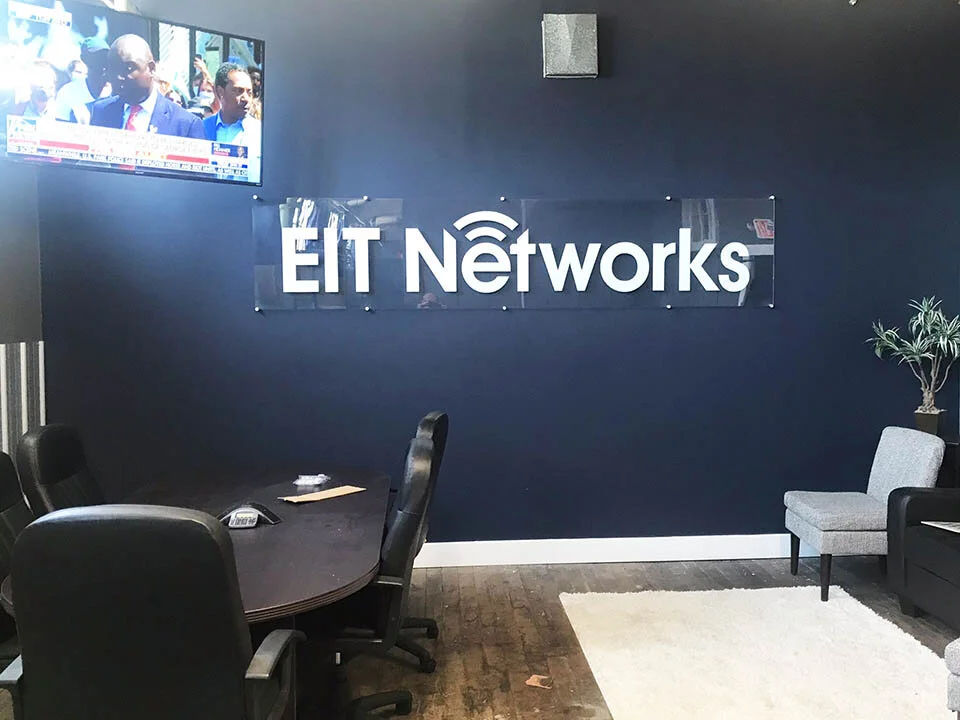 Custom laser cut business signs — Pinpoint Creative Studio