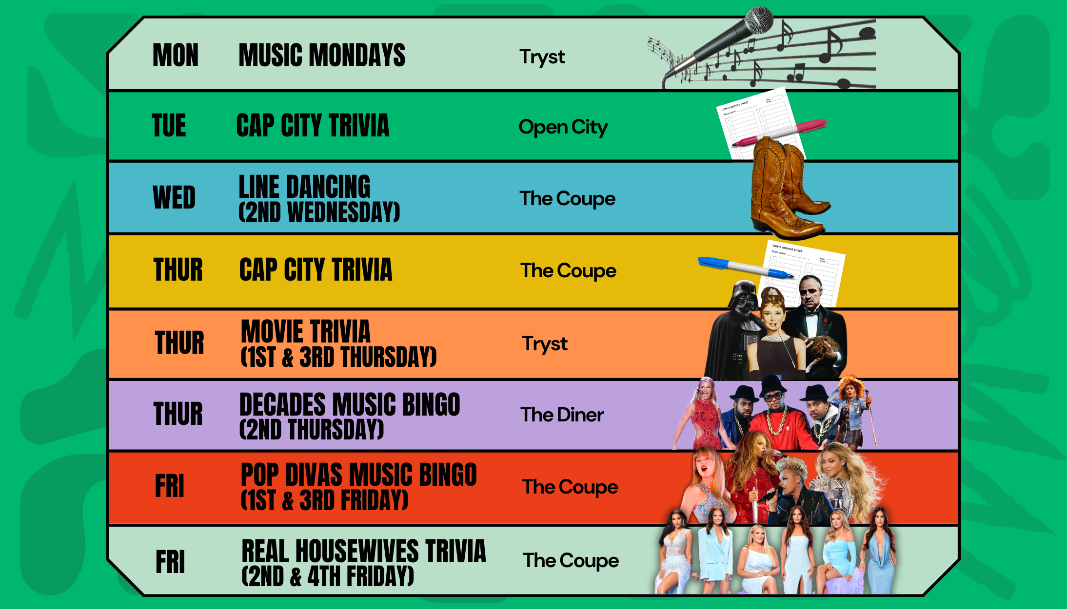 Upcoming Events — The Coupe