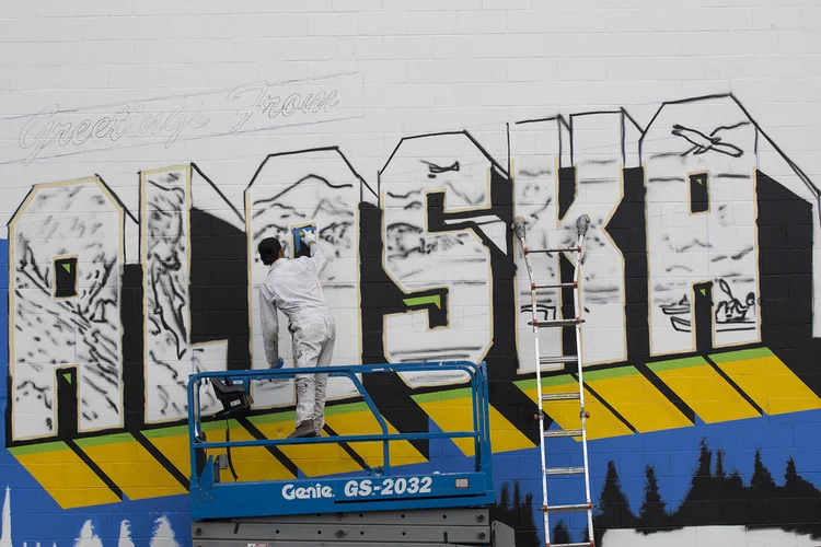 Greetings from Alaska Mural in Downtown - Things to do in Anchorage, AK ...