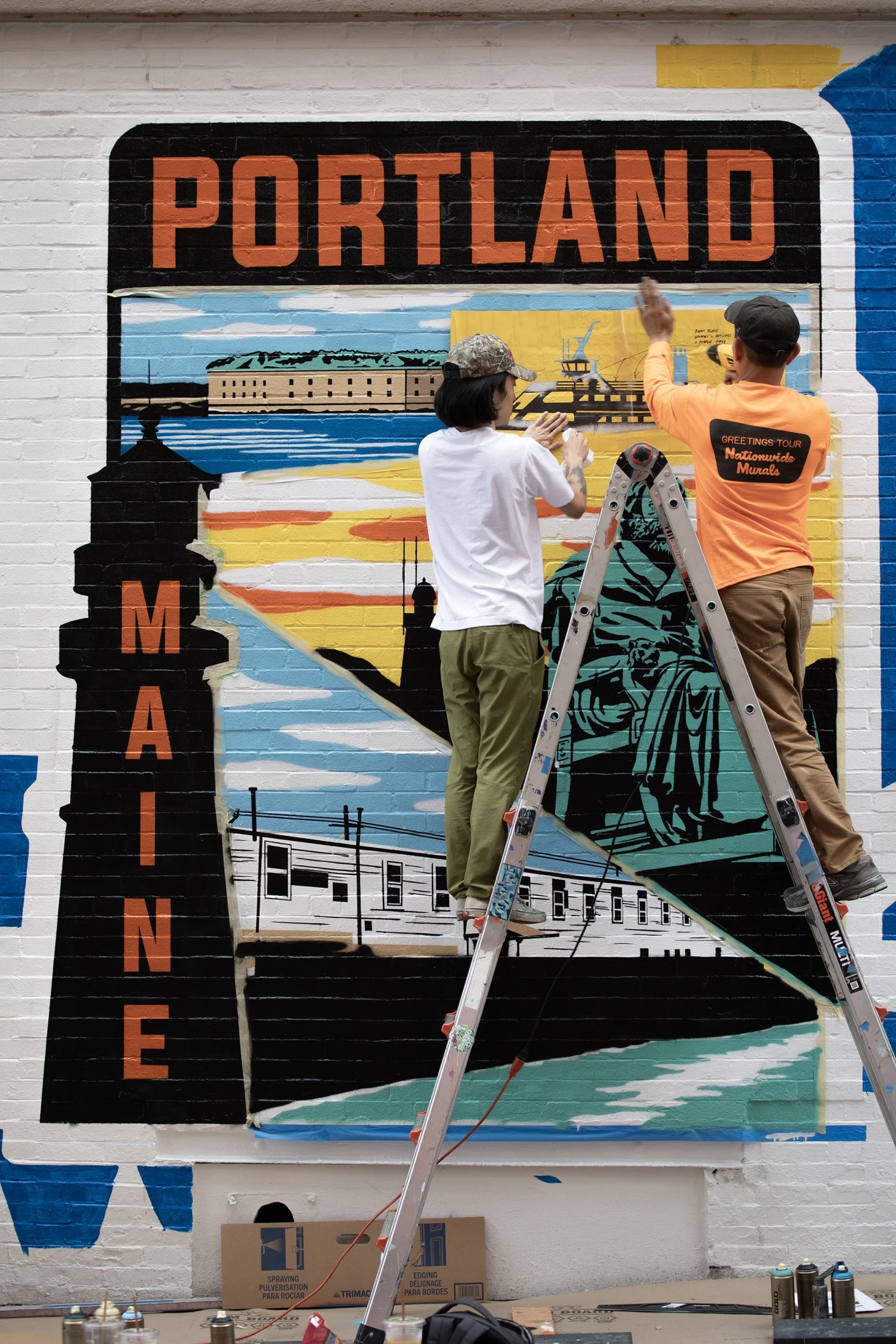 Portland Maine Mural Backdrop for Photo Ops - Public Art — Greetings ...