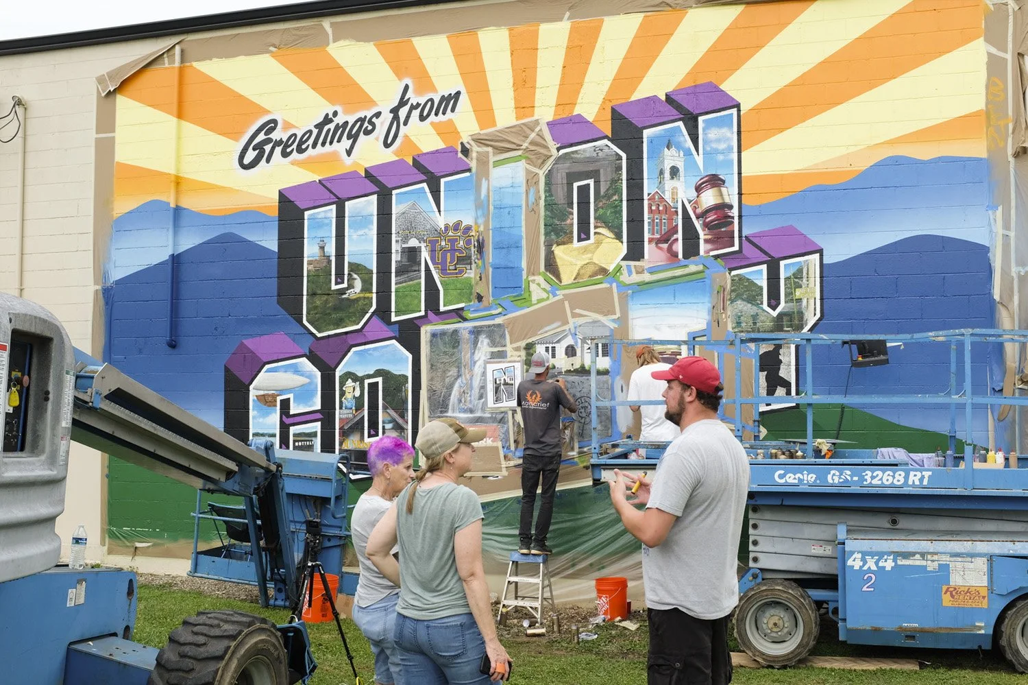 Union County Georgia Postcard Mural in Blairsville, GA — Greetings Tour ...