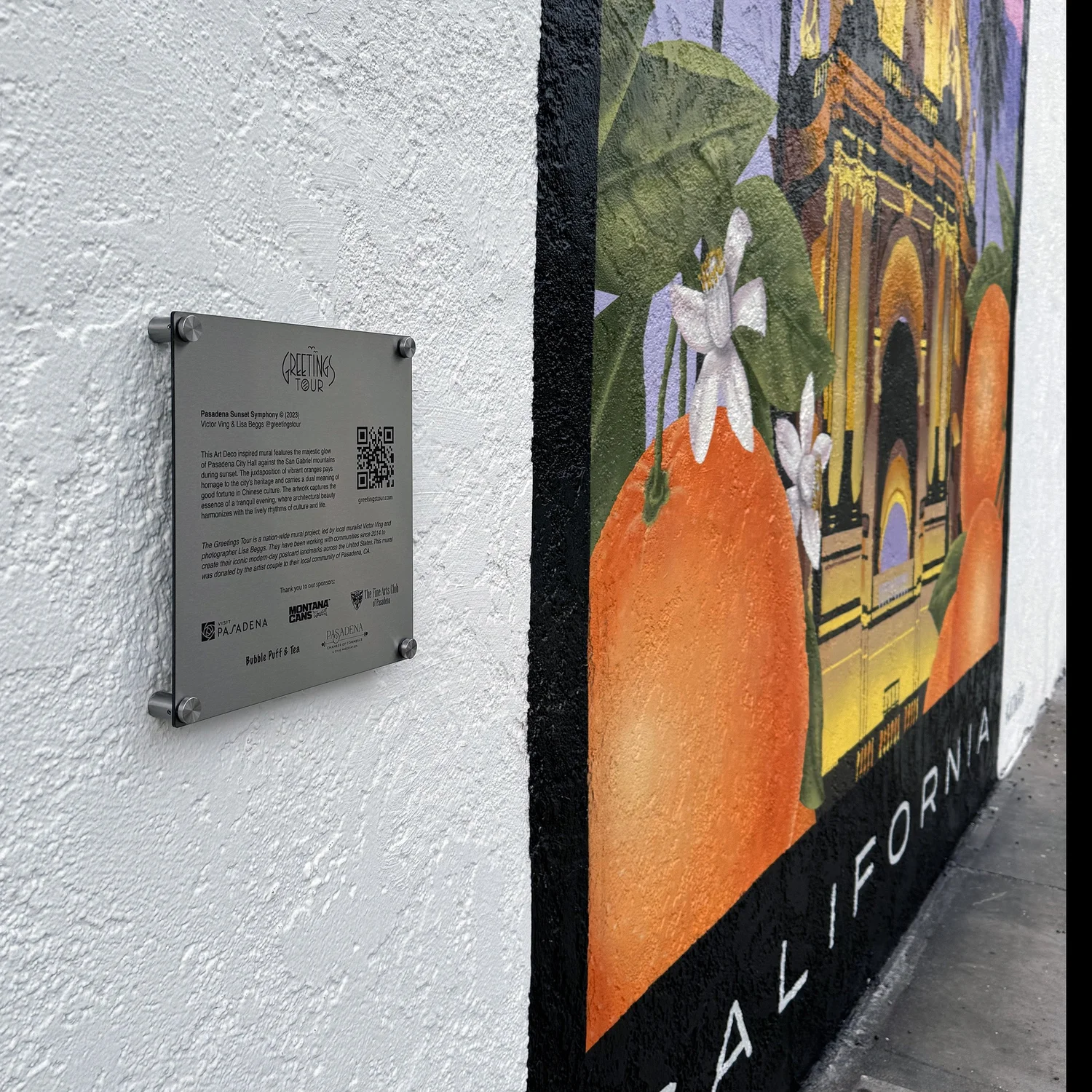 Mural Plaque - Honoring Community and Sponsors — Greetings Tour - The ...
