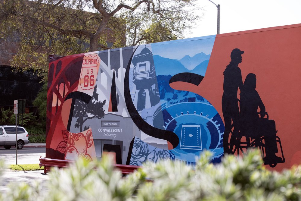 Convalescent Aid Society Pasadena 100 Years Public Art Mural on ...