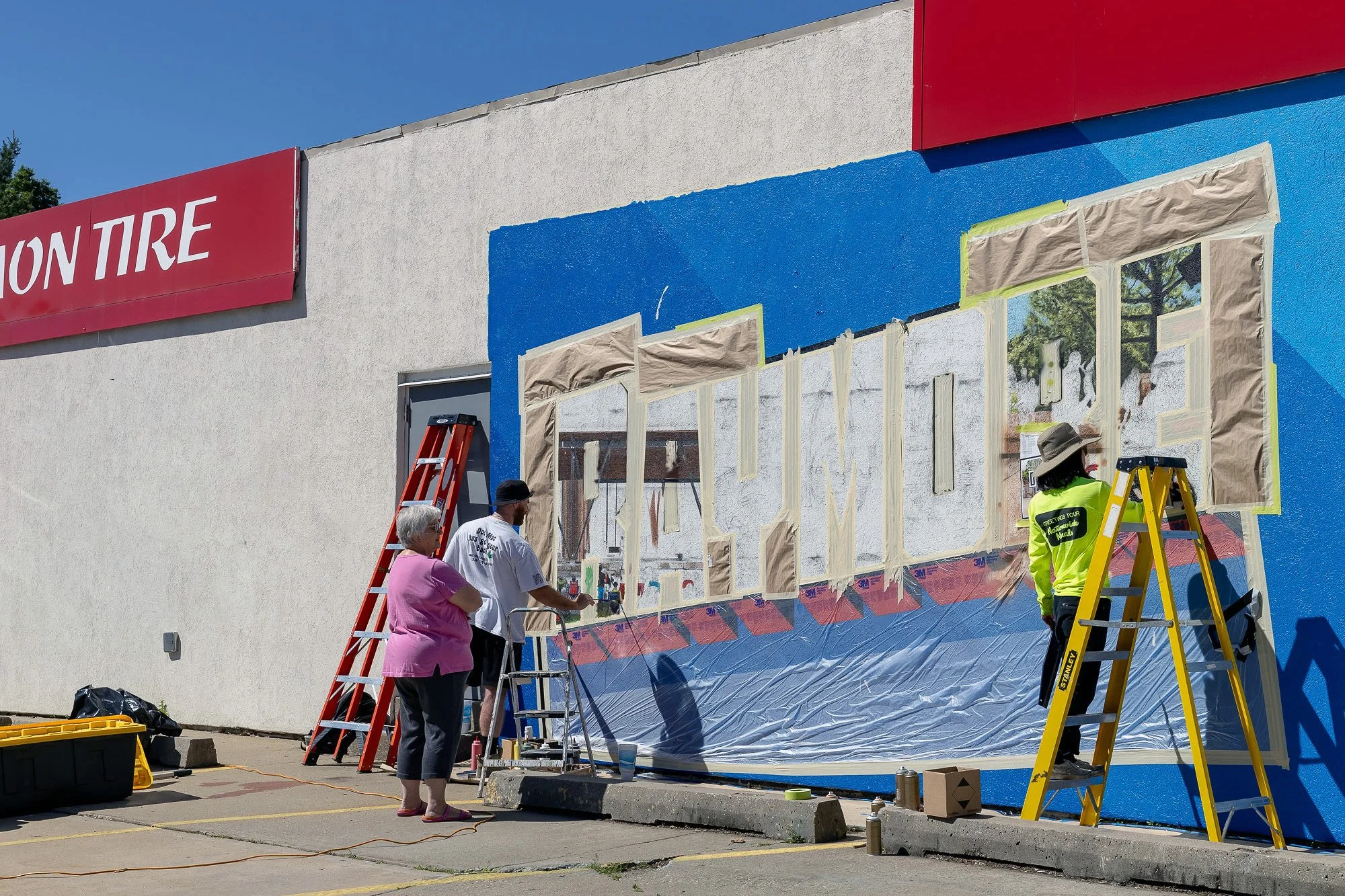 Raymore Missouri Postcard Mural - Greetings from Raymore Sign Artwork ...