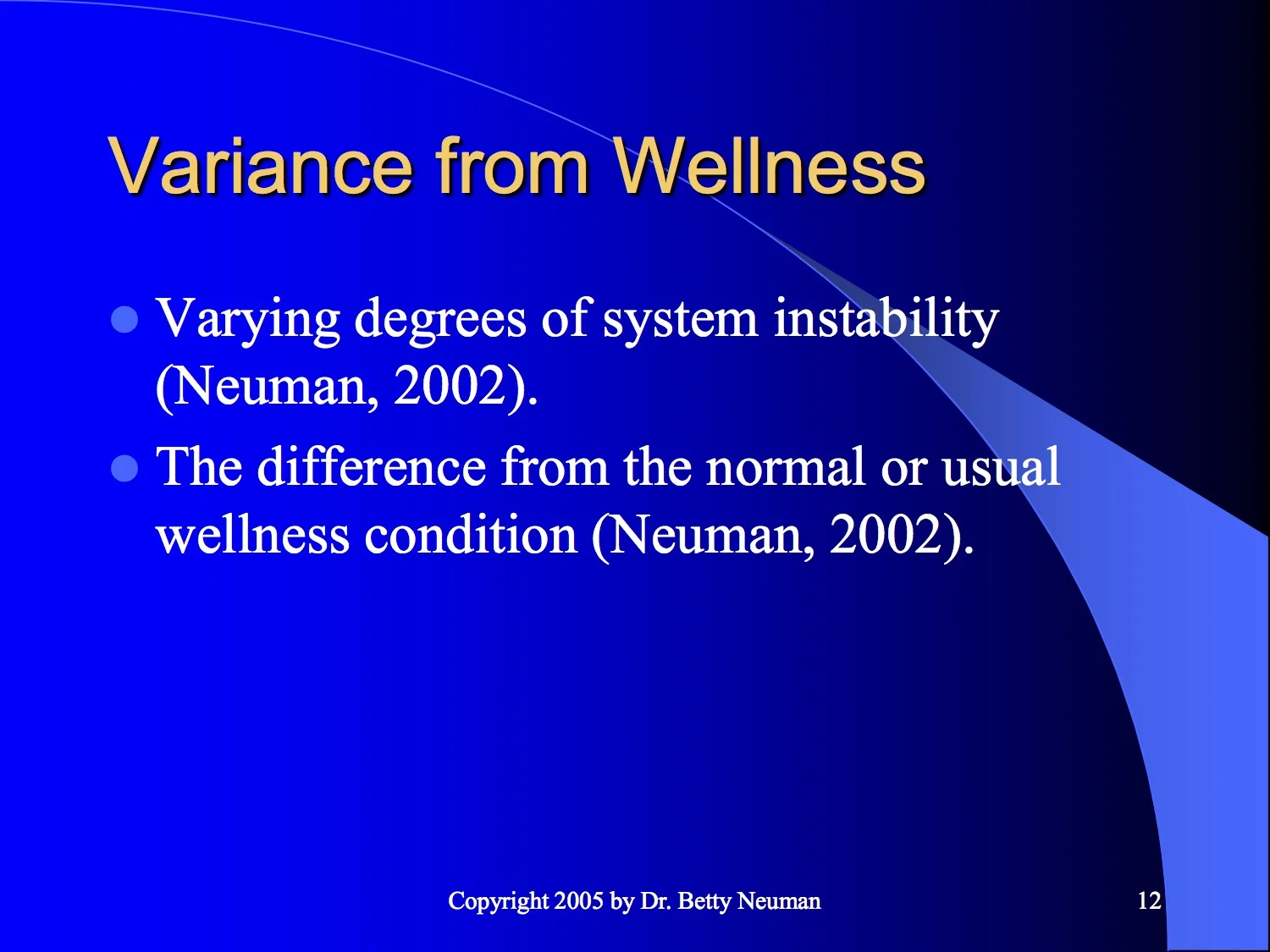 Neuman (2016) ppt — Neuman Systems Model