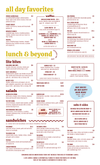 Menu — Tryst