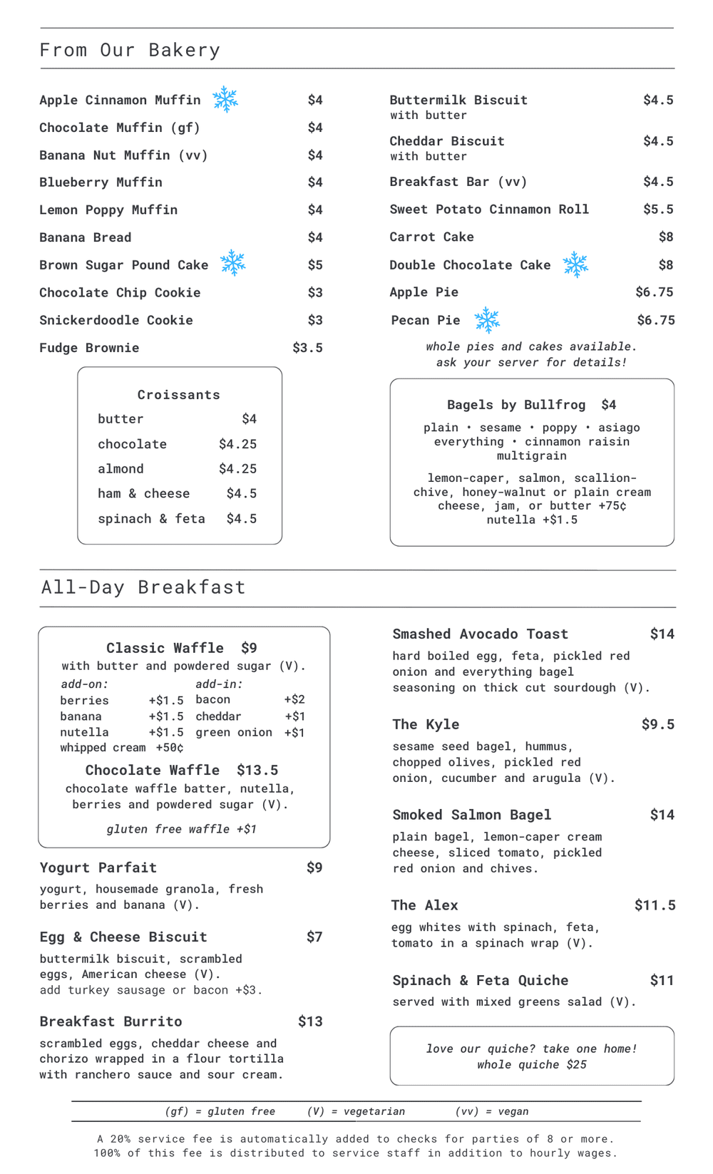Menu — Tryst