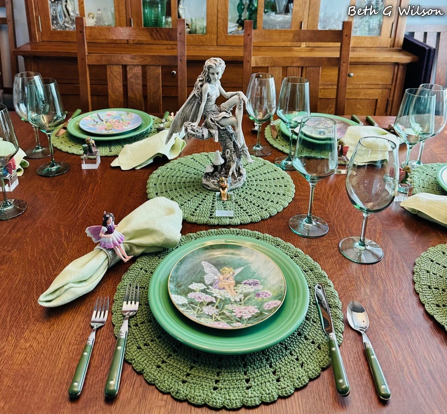 Fairies on a Spring Tablescape — Whispers of the Heart
