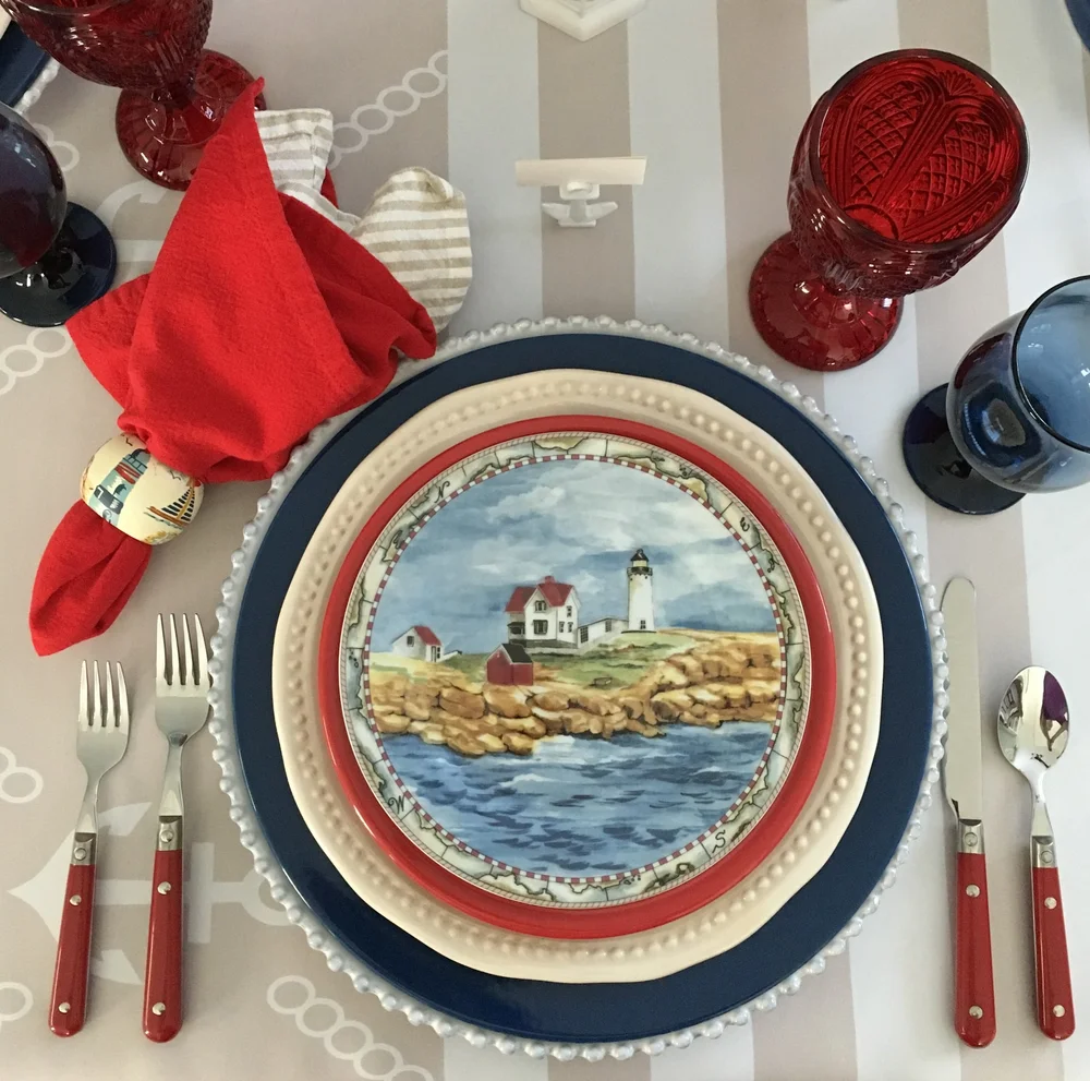 A Lighthouse Love Tablescape — Whispers of the Heart