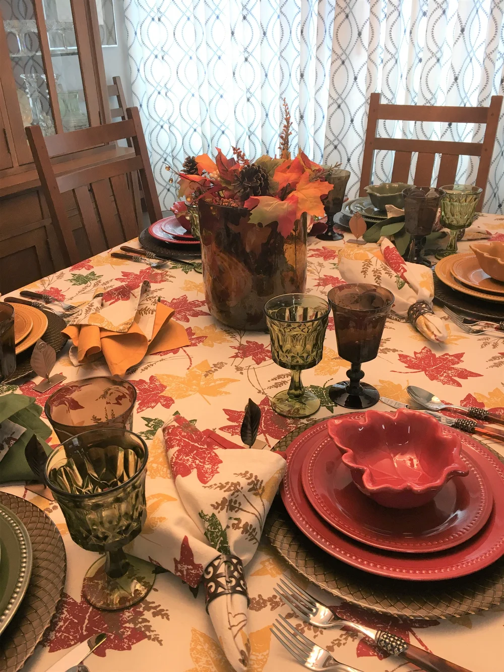 A Leaves are Falling Tablescape for Fall — Whispers of the Heart