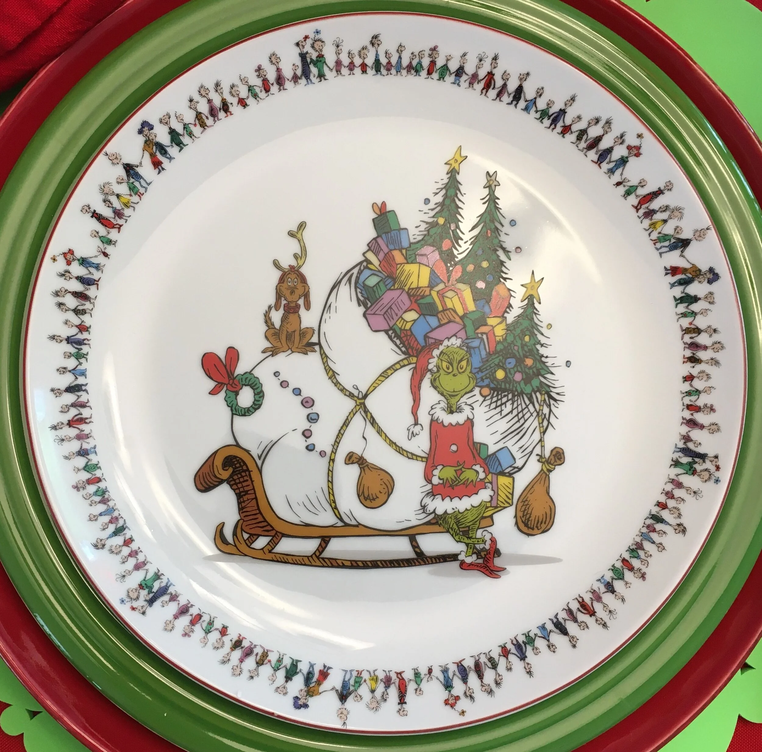 A Grinch on the Christmas Tablescape — Whispers of the Heart