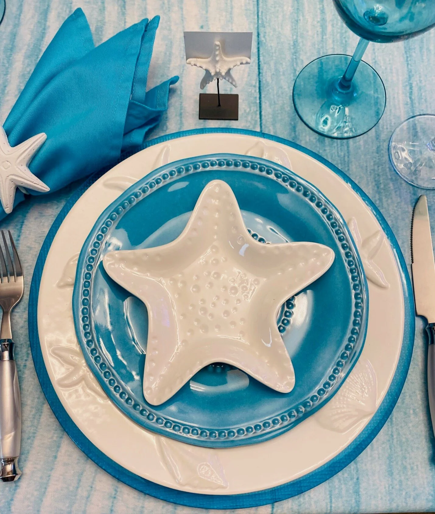 A Starfish and the Sea Tablescape — Whispers of the Heart