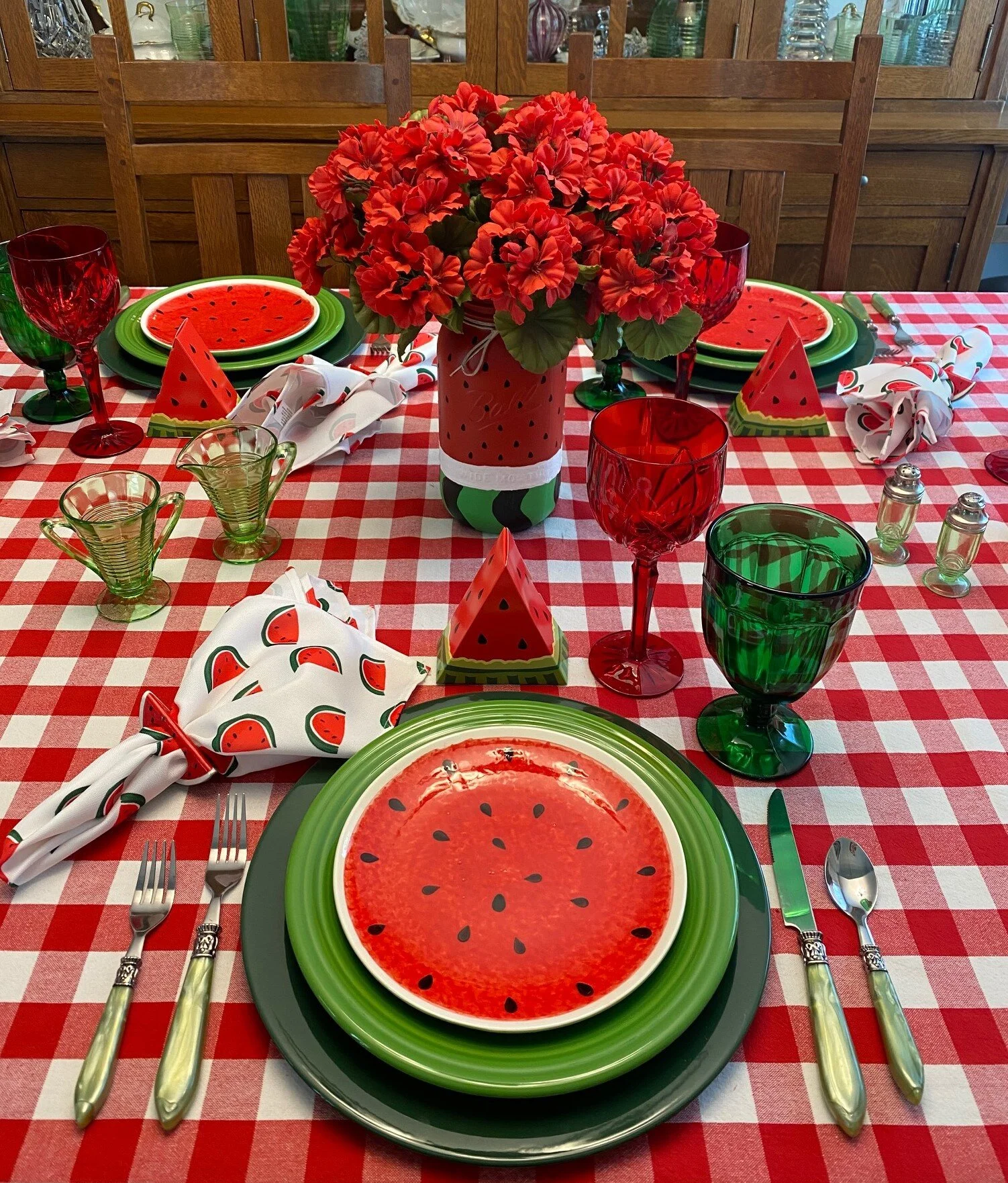 A Summer Watermelon Tablescape — Whispers of the Heart