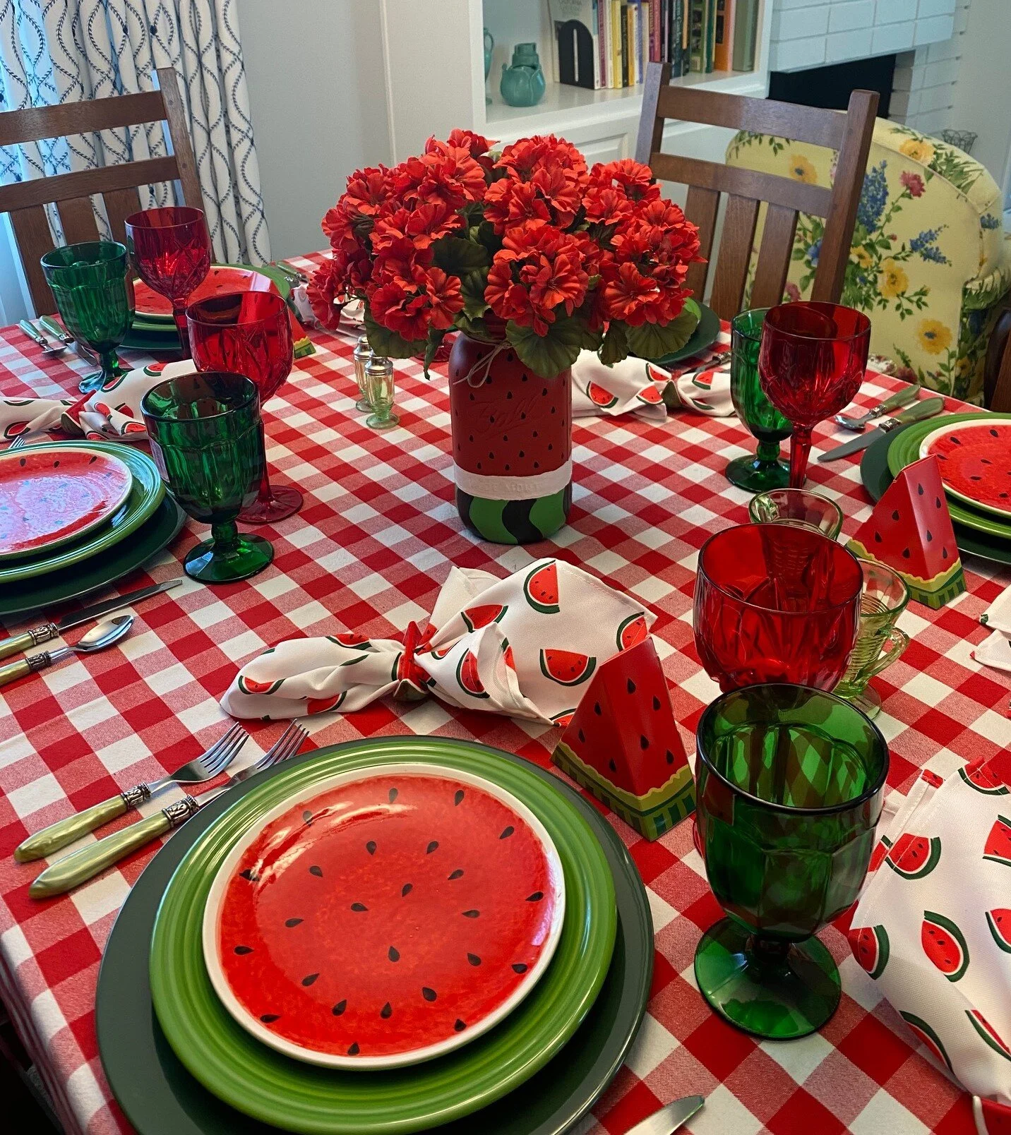 A Summer Watermelon Tablescape — Whispers of the Heart