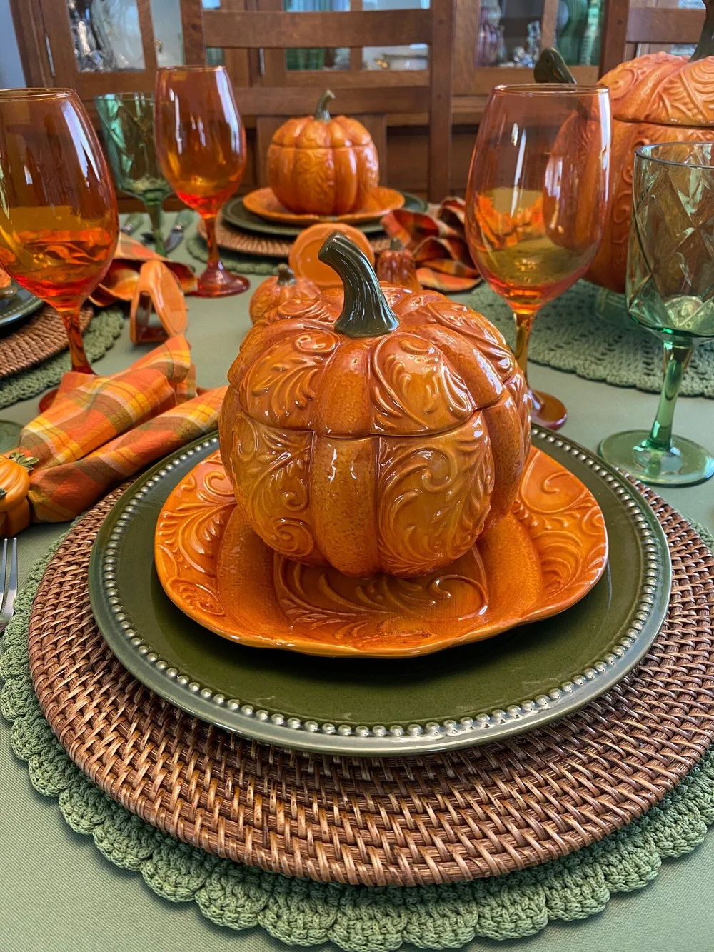 Soup Time? Set a Fall Pumpkin Tablescape! — Whispers of the Heart