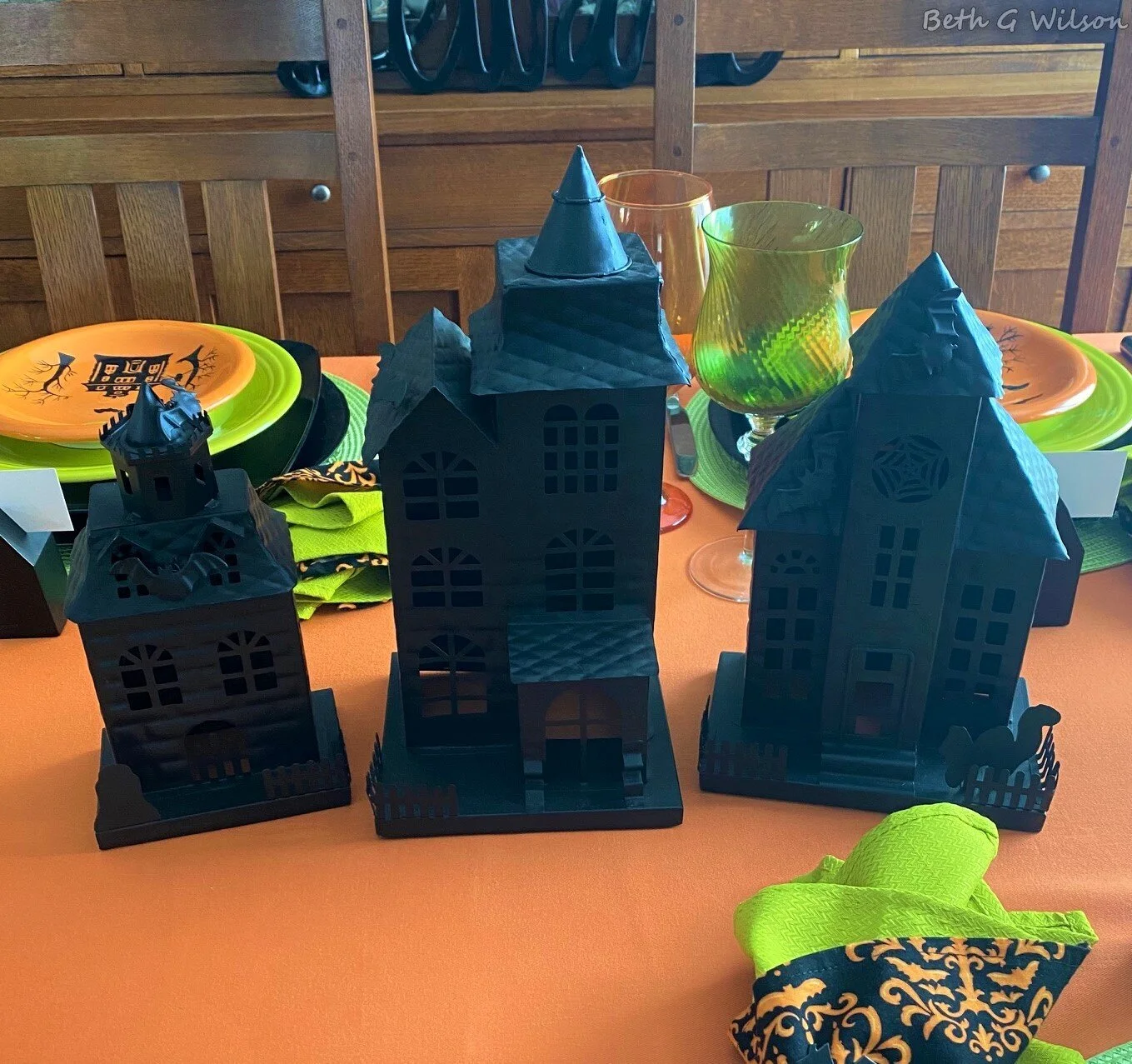 A Halloween Haunted House Tablescape — Whispers of the Heart